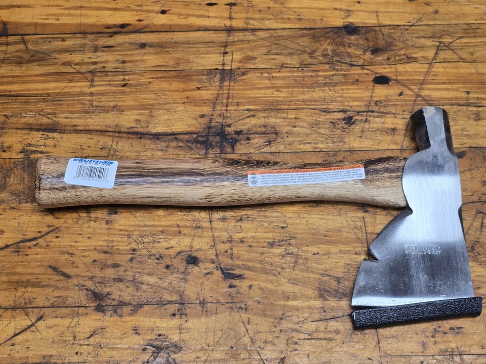 Vintage NOS Vaughan Carpenters Hatchet Axe 22oz Hickory Handle USA NEW ...