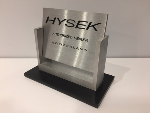 Hysek Switzerland Authorized Dealer - Display Exposant Plaque Plate ...