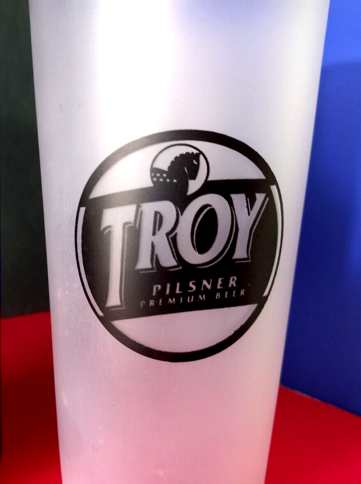 TROY PILSNER PREMIUM BEER TURKEY GLASS & CUP & 500ml CAN KESTREL LAGER ...