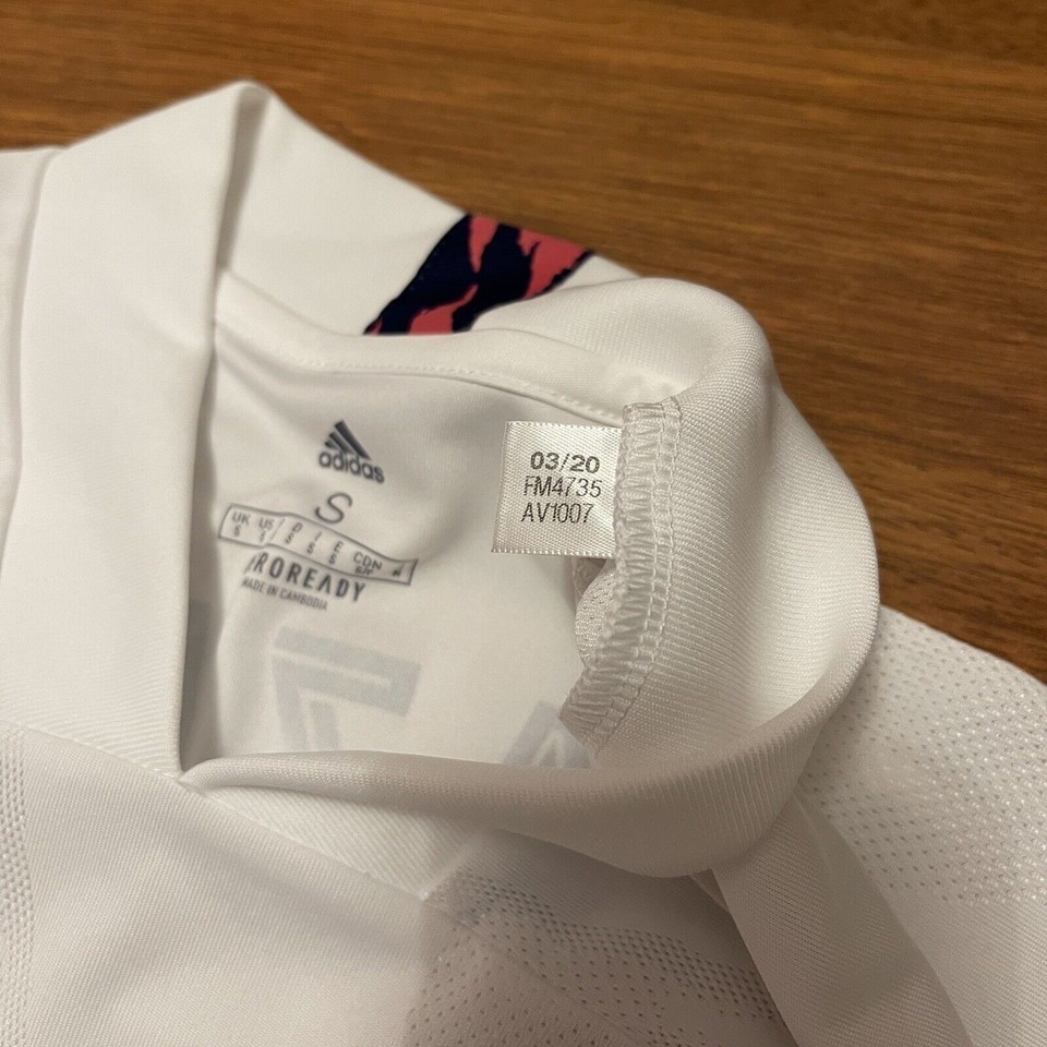 REAL MADRID ADIDAS 2020/2021 FOOTBALL HOME JERSEY #7 HAZARD SIZE “S ...