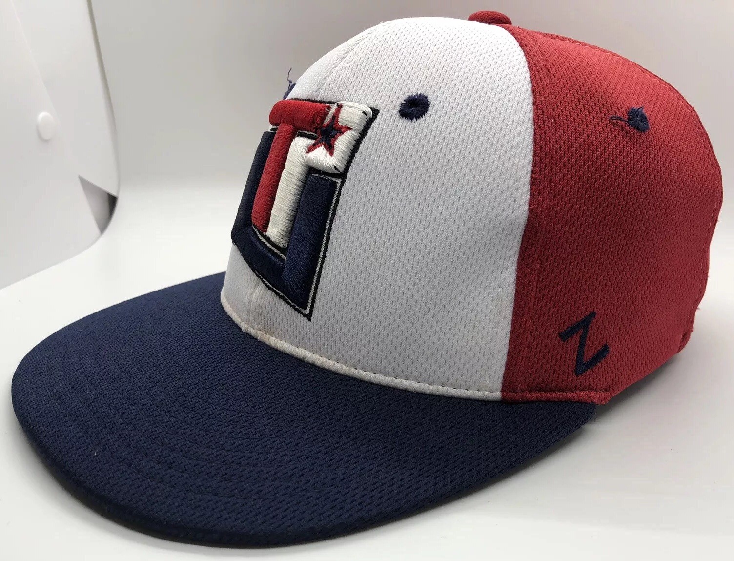 Texas Pro United Baseball Academy Cap Hat Men Small Zephyr Red Blue ...