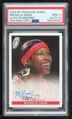 2006 Rittenhouse WNBA Auto Michelle Snow PSA 9 MINT Auto | eBay