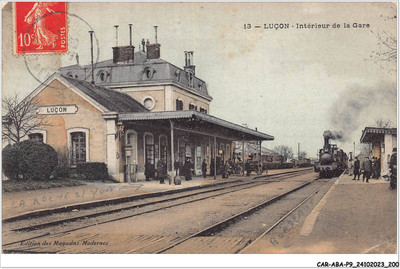 CAR-ABAP9-85-0901 - LUCON - intérieur de la gare | eBay