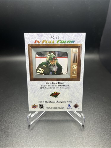 Marc-Andre Fleury 2024-25 Parkhurst Champions In Full Color FC-14 ...