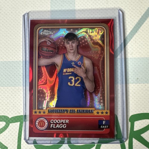 2024-25 Topps Chrome Mcdonald’s Cooper Flagg Red Lava Refractor #013/ ...