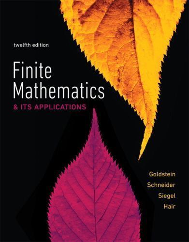 Finite Mathematics and Its Applications by Steven Hair, David Schneider ...