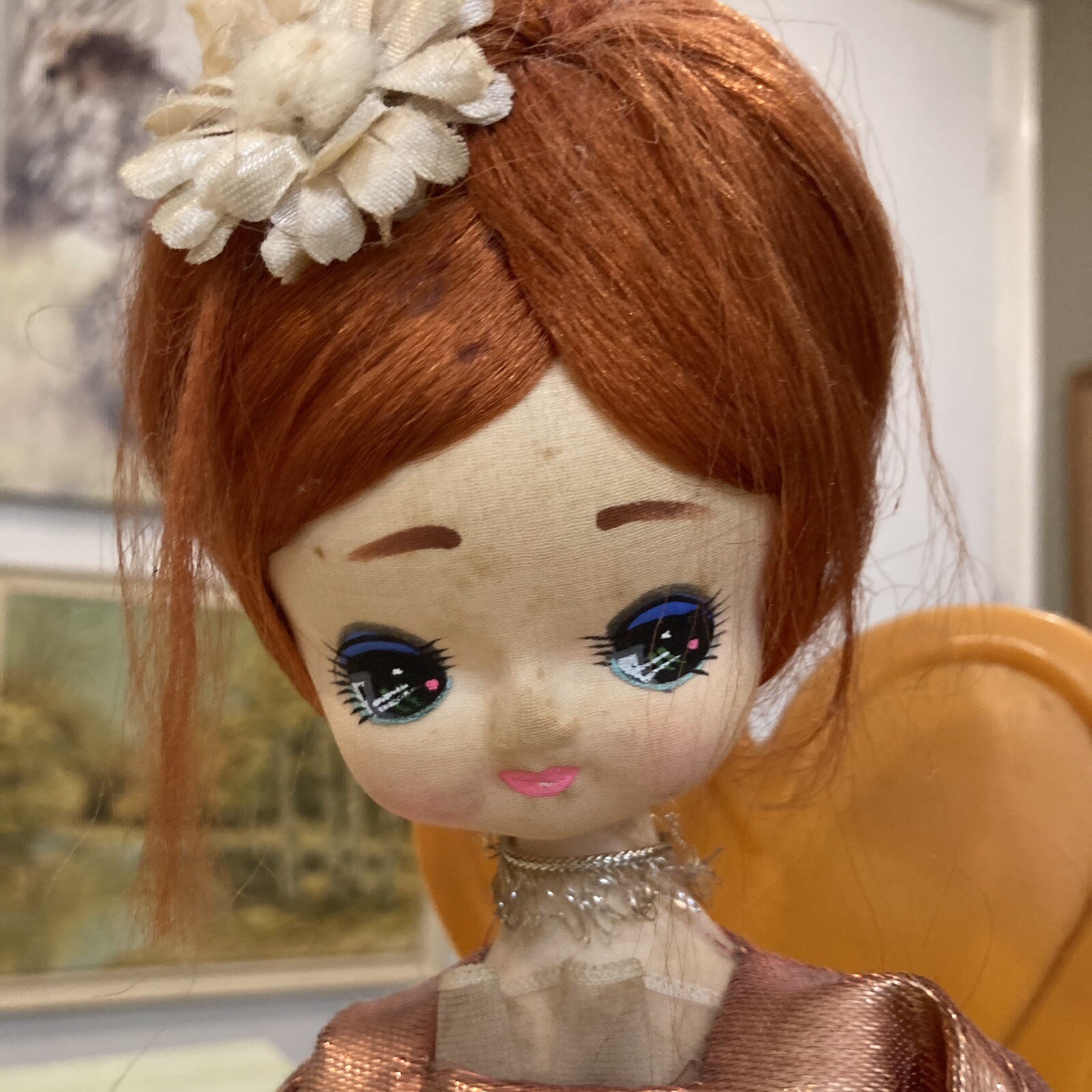 Vintage Senpo Tokyo Japan Big Eye Doll Retro Collectible Mid Century ...