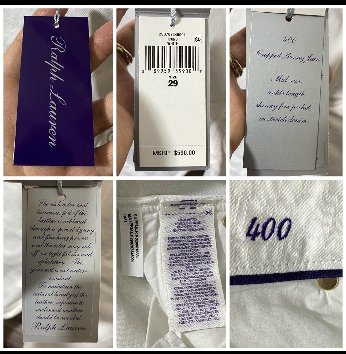 NWT $590 MSRP Ralph Lauren polo Purple Label Mens Jeans | eBay