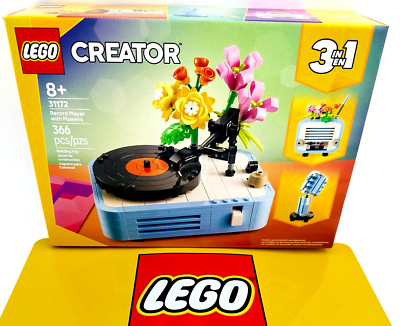 Lego Creator 31172 LEGO Record Player with Flowers (3 in 1, microphone ...