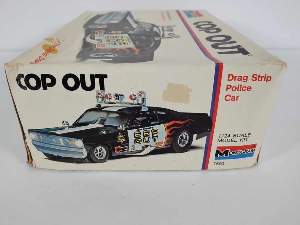 1973 Cop Out Monogram 1:24 Model Kit 7500 Parts Lot Drag Strip Police ...