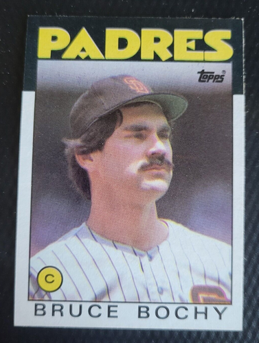 1986 Topps TCG Catcher BRUCE BOCHY San Diego Padres MLB Baseball Card ...