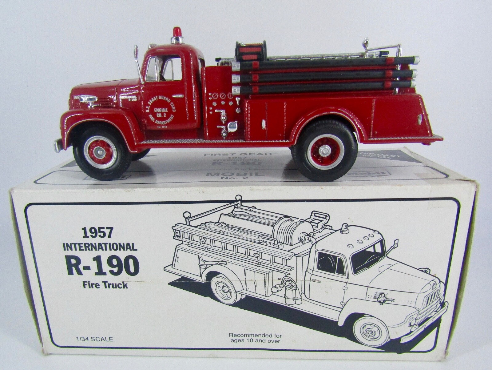 1994 First Gear 1/34 Scale - 1957 International R190 Fire Truck US ...