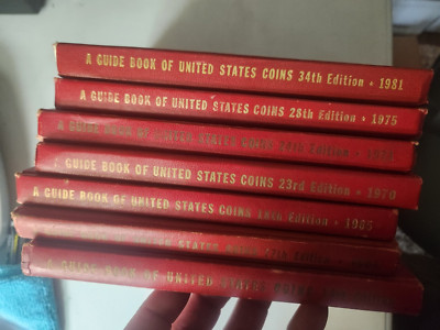 Lot of 7 Red Book Guide Book Of United States Coins | eBay