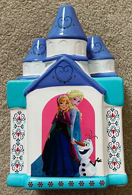 Ceramic 8.5" Tall Disney Frozen Castle Piggy Bank: Elsa, Anna, Olaf | eBay