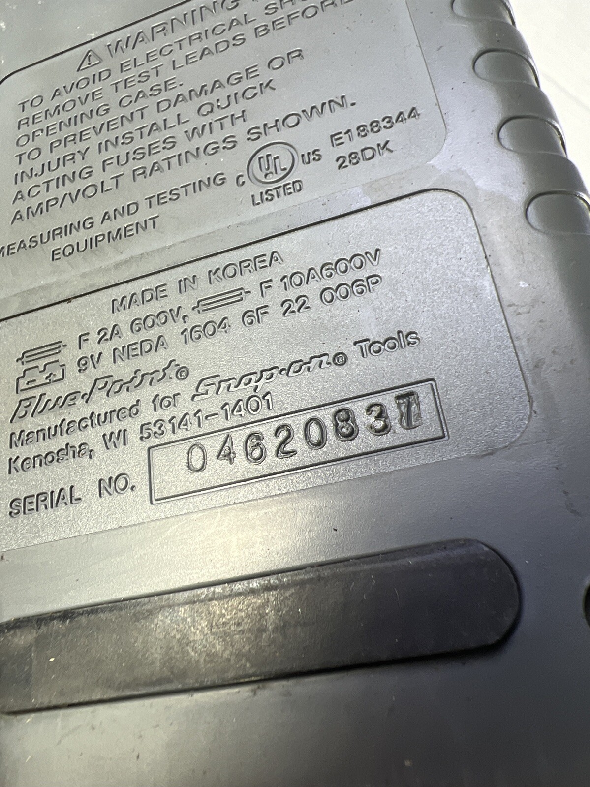 Blue Point EEDM503B Digital Multimeter With Leads for sale online | eBay