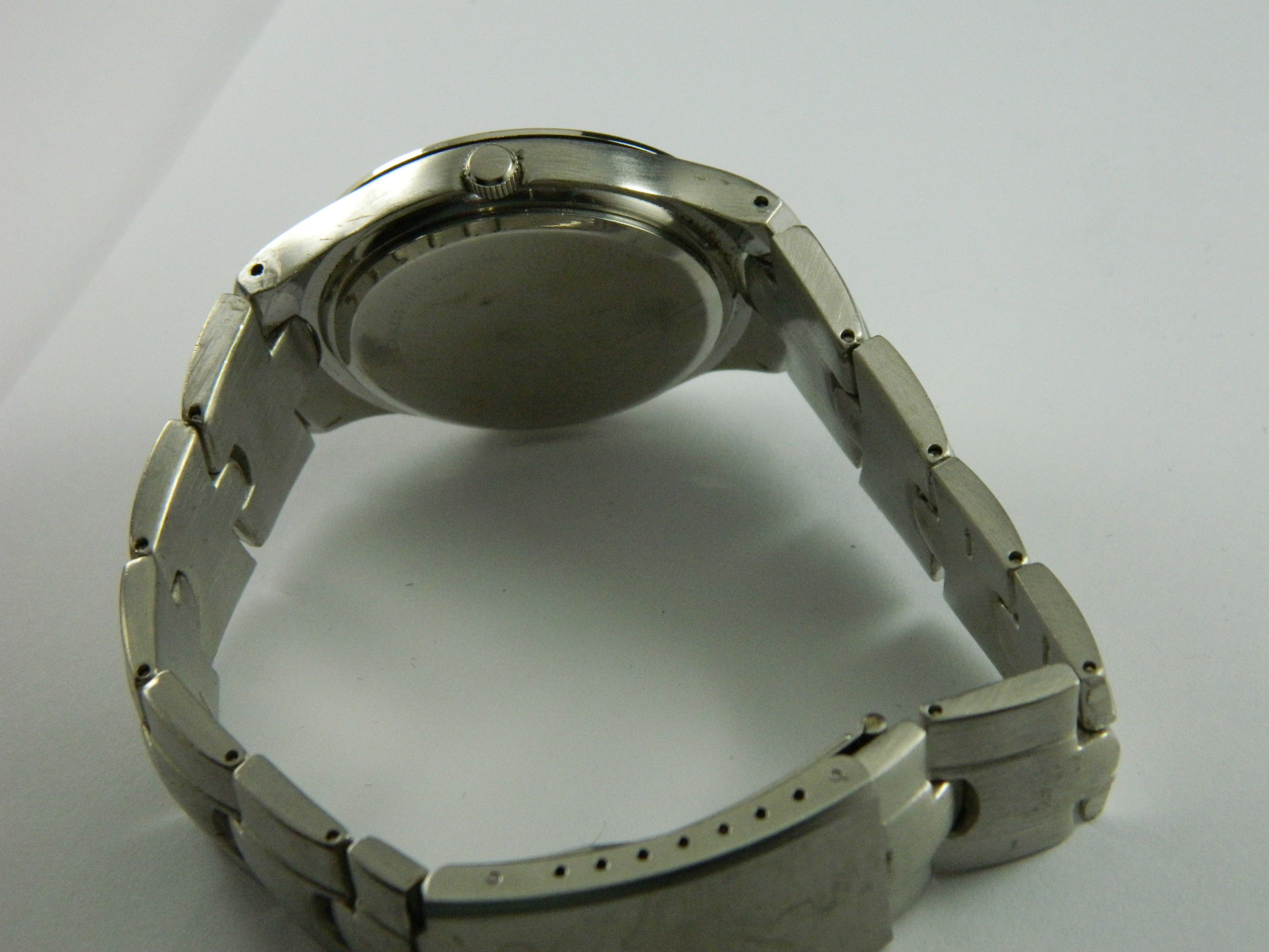 MEN'S MOSSIMO WATCH GREY DIAL/ DATE/SILVER TONE CASE AND BRACELET | eBay