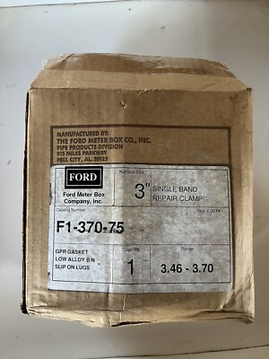 Ford Meter Box OD 3.46"-3.75" W- 7.5" NOM. SIZE 3.0" Pipe Repair ...