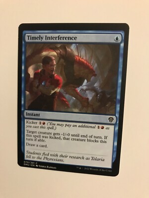 TIMELY INTERFERENCE: Dominaria United Magic the Gathering Mtg card; NM blue drw | eBay