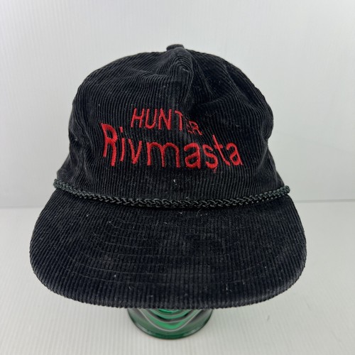 Vintage Nissin Cap Hunter Rivmasta Corduroy Hat Black/Red | eBay
