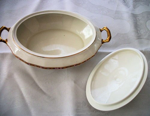 Covered Serving Dish Soup Tureen Vegetable Casserole Edwin Knowles ...