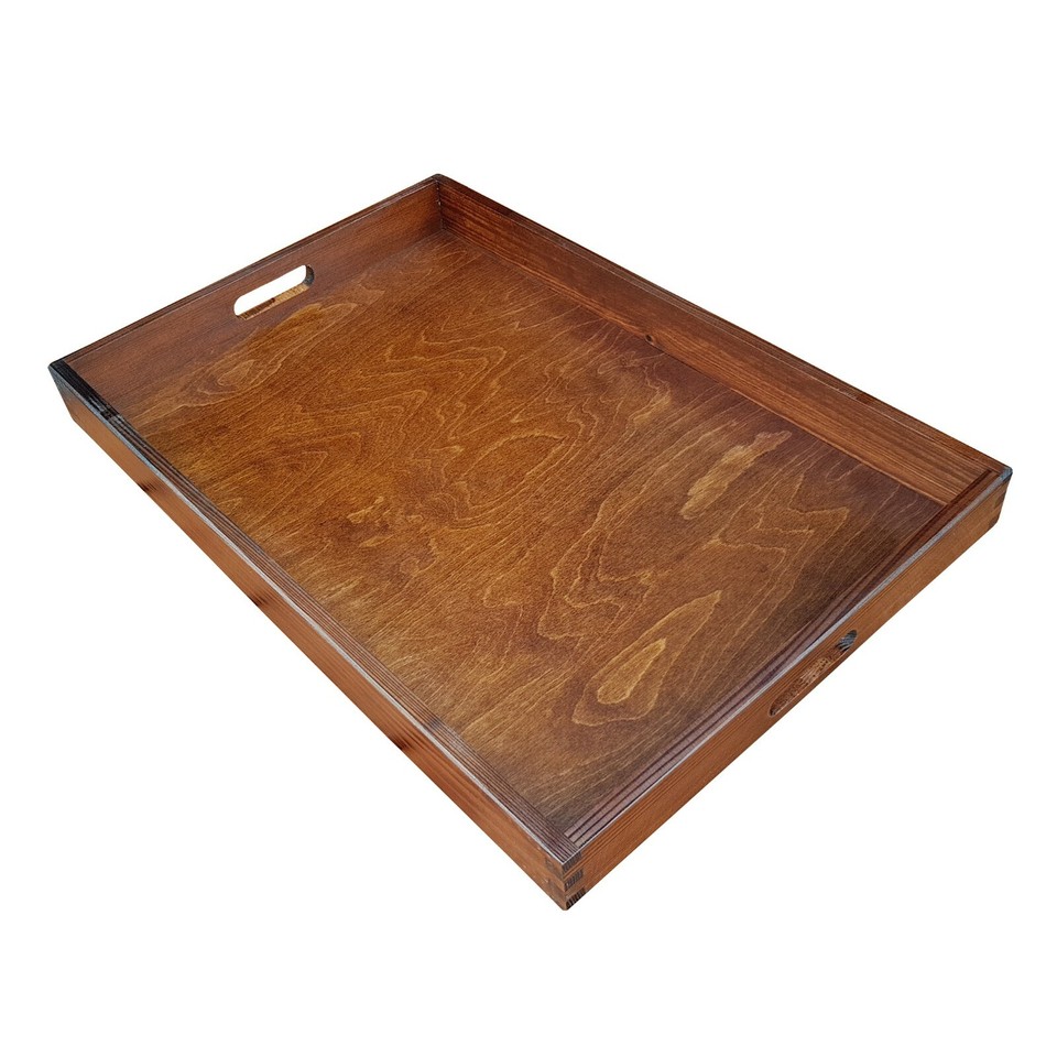 Extra Large Wooden Serving Tray, Set from 1 to 10, 60 cm Long, Painted ...