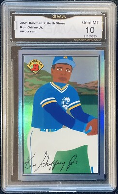 2021 Bowman X Keith Shore Ken Griffey Jr. #KG2 Foil GMA 10 | eBay