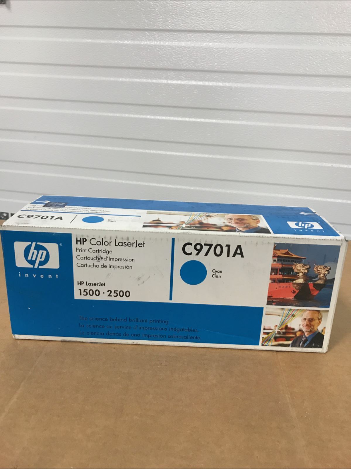 HP C9701A 121A OEM Genuine Toner Cyan New in Sealed Box 1500 2500 Blue ...