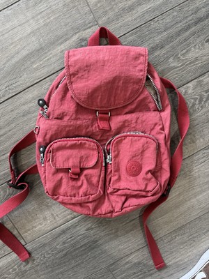 Kipling Nylon Backpack red w/Adjustable Straps | eBay