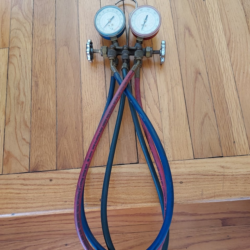 Uniweld HVAC Test Charging Manifold Gauges R12 R22 R502 | eBay
