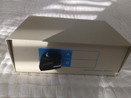 Vintage 2 Port Data Transfer Switch Box A/B Position | eBay