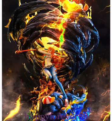 WanXiang Studio One Piece Nami Resin Statue in stock H74cm Painted Led ...