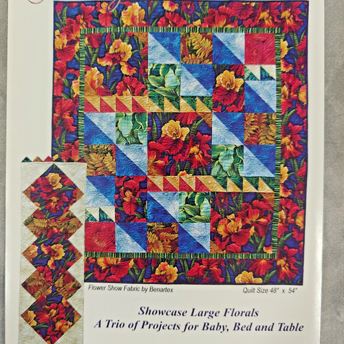 Diane Weber Sew Biz Big Blossom Trio Quilt Pattern DW-07 Baby Bed Runner OOP | eBay