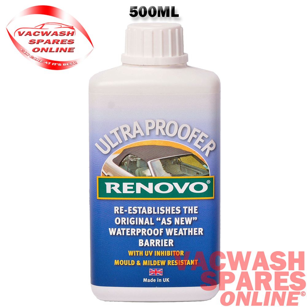 RENOVO DARK BROWN SOFT TOP REVIVER KIT CLEANER - COLOUR - WATER & UV ...