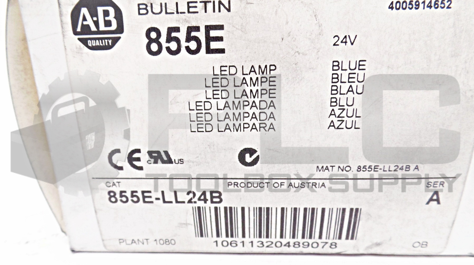 NEW ALLEN BRADLEY 855E-LL24B LED REPLACEMENT LAMP BLUE 855ELL24B | eBay
