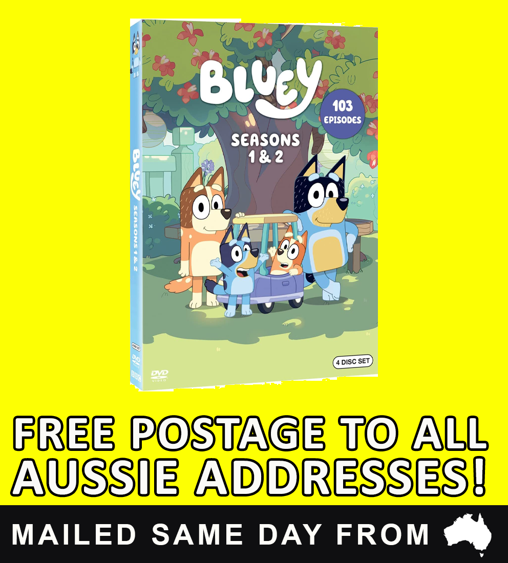 Bluey Cartoon COMPLETE SEASON SERIES 1 and 2 - 103 EPISODES - DVD SET ...