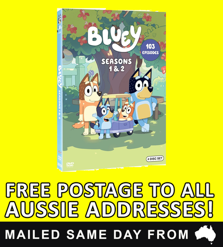 Bluey Cartoon COMPLETE SEASON SERIES 1 and 2 - 103 EPISODES - DVD SET ...