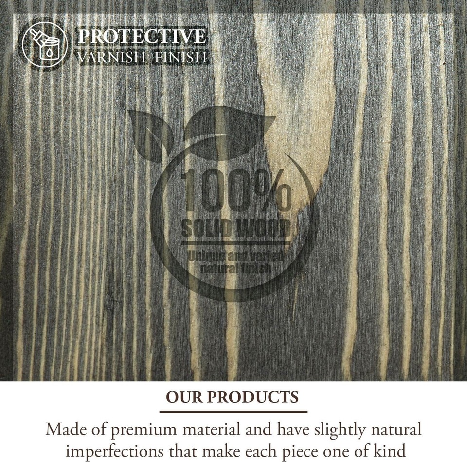 Wall Mountable Gray Wood Suggestion Box, Comment Collection Box w/ Keys ...