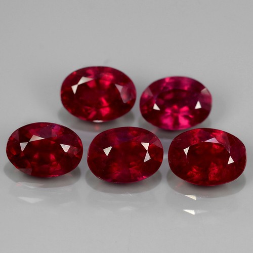 7x5mm Oval 1Piece Natural Red Mozambique Ruby Loose Gemstone AAA Grade ...