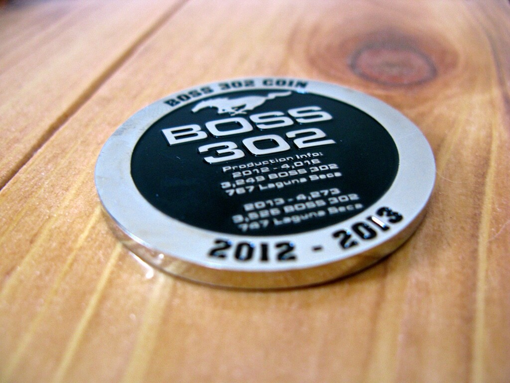 2012 - 2013 Ford Mustang Boss 302 Collectable Challenge Coin New Old ...