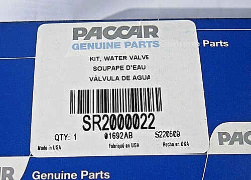 ~ BRAND NEW GENUINE PACCAR OEM WATER VALVE KIT p/n SR2000022 | eBay