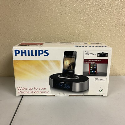 Philips AJ7030D/37 iPhone Dock / AUX Input / AM/FM Radio & Alarm Clock ...