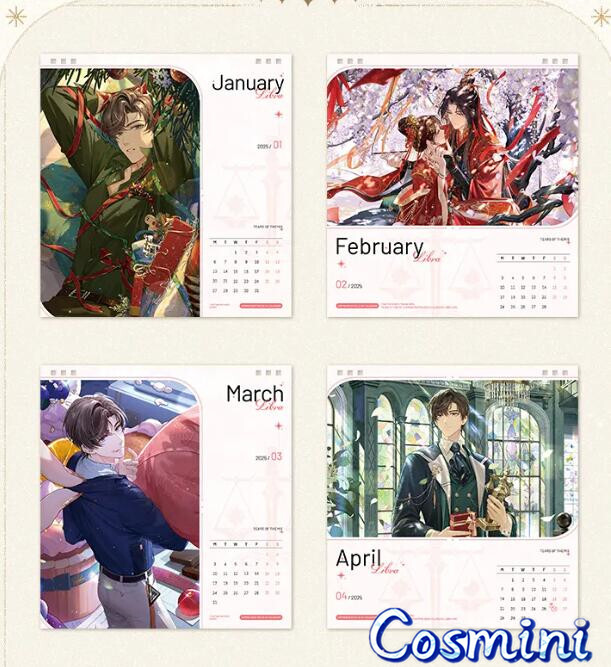 Official Tears of Themis Zuo Ran 2025 Desk Calendar Desk Decor ...