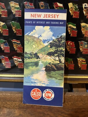 1956 California Oil Company CALSO Road Map: New Jersey USED | eBay