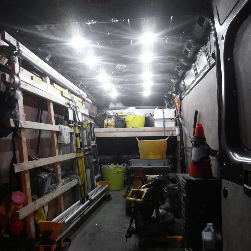 60 LED Van Interior Lights 12V LED Interior Light Cargo Module Enclosed ...