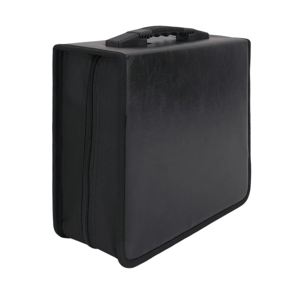 400 Capacity CD/DVD Case Holder Binder Wallet Storage Booklet Album Box ...