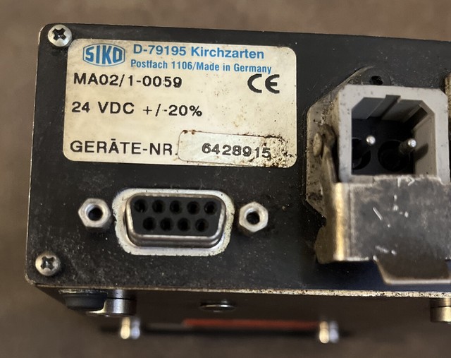 Siko Digital Magnetic Display Unit MA02/1 V1.06 MA02/1-0059 24 VDC for ...