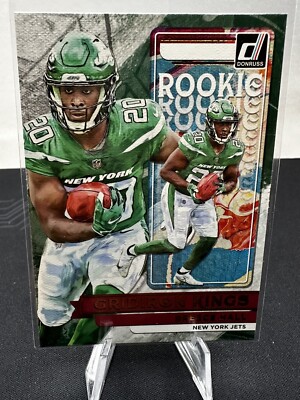 💥2022 Panini Donruss Breece Hall Gridiron Kings RC RGK-11 New York Jets ...
