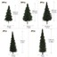 40pcs Model Pine Trees Deep Green Christmas Village HO O N Scale ...