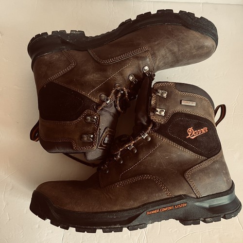 DANNER CRAFTER 6" BROWN WORK COMPOSITE TOE WATERPROOF BOOTS SIZE 11.5 D ...