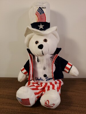 Uncle Sam Stamp Bear Timeless Toys Plush Post Office USPS USA | eBay